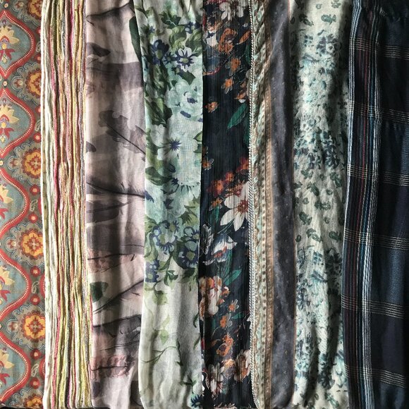 Accessories | 7 Scarf Bundle | Poshmark